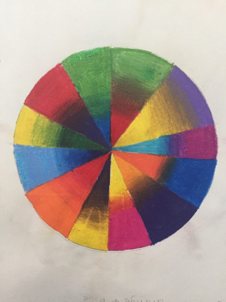 Tatum-colored-pencil-wheel | Mrs. Wong's Art Room