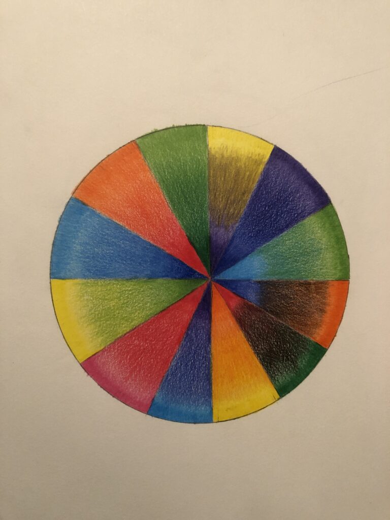 estephanie-colored-pencil-wheel | Mrs. Wong's Art Room